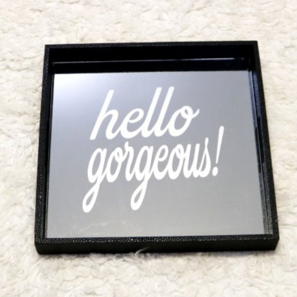 Accents | Hello Gorgeous Mirrored Tray | Poshmark